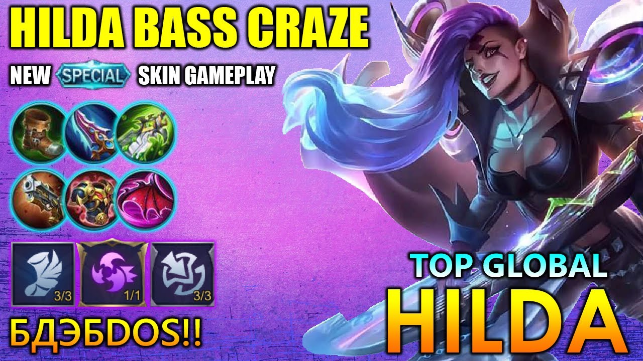 Hilda Bass Craze, New Special Skin Gameplay - Top Global Hilda By ...