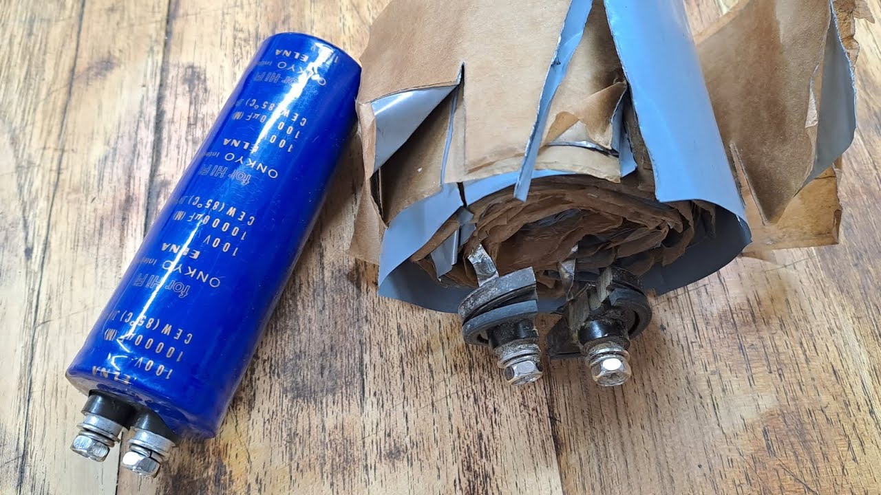 What's incide of fake ELNA 1000uF 100V electrolitic capacitor - YouTube