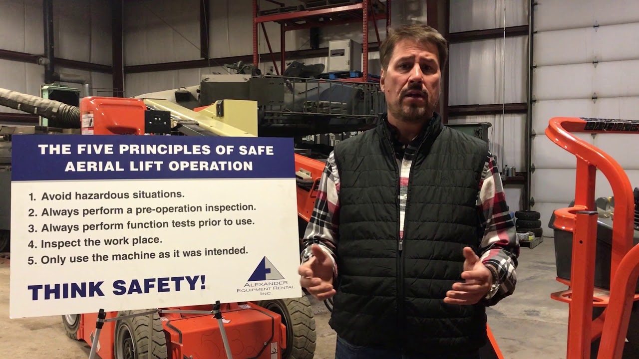 5 Principals of Safe Aerial Lift Operation Part 4 - YouTube