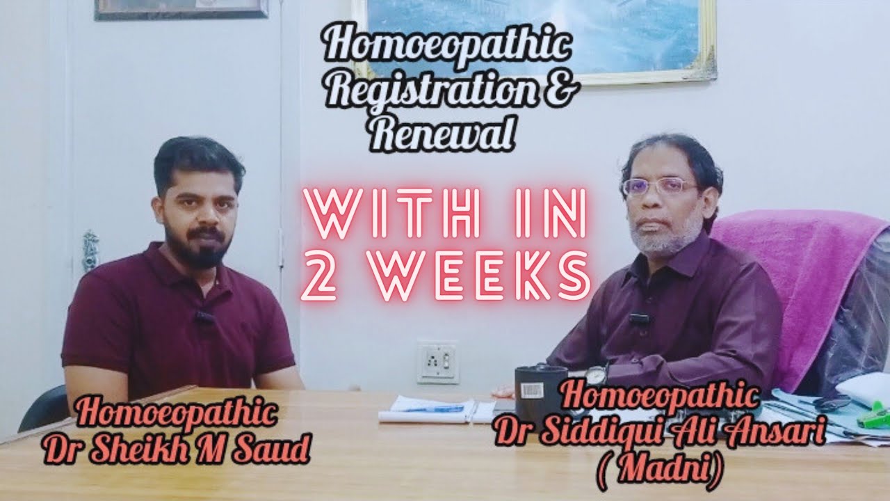 Homoeopathic Registration & Renewal| National Council For Homoeopathy ...