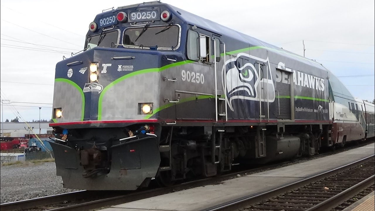 "Seahawks" Train - Amtrak 513 - YouTube