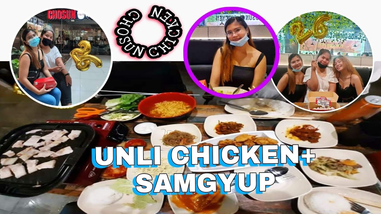 Unli chicken and unli samgyupsal | Chosun Chicken Cebu - YouTube
