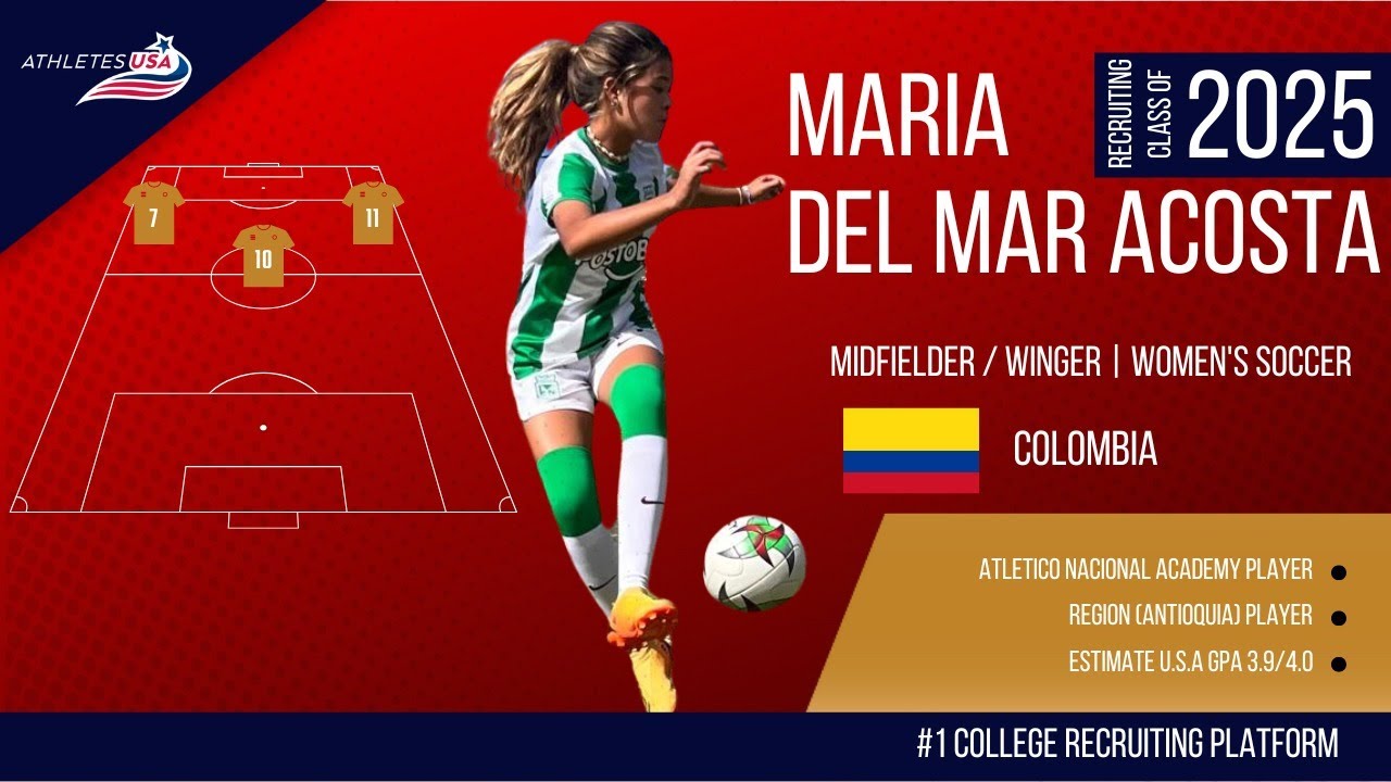 Women's Soccer | Outside/Attacking Mid/Winger | Maria del Mar Acosta ...