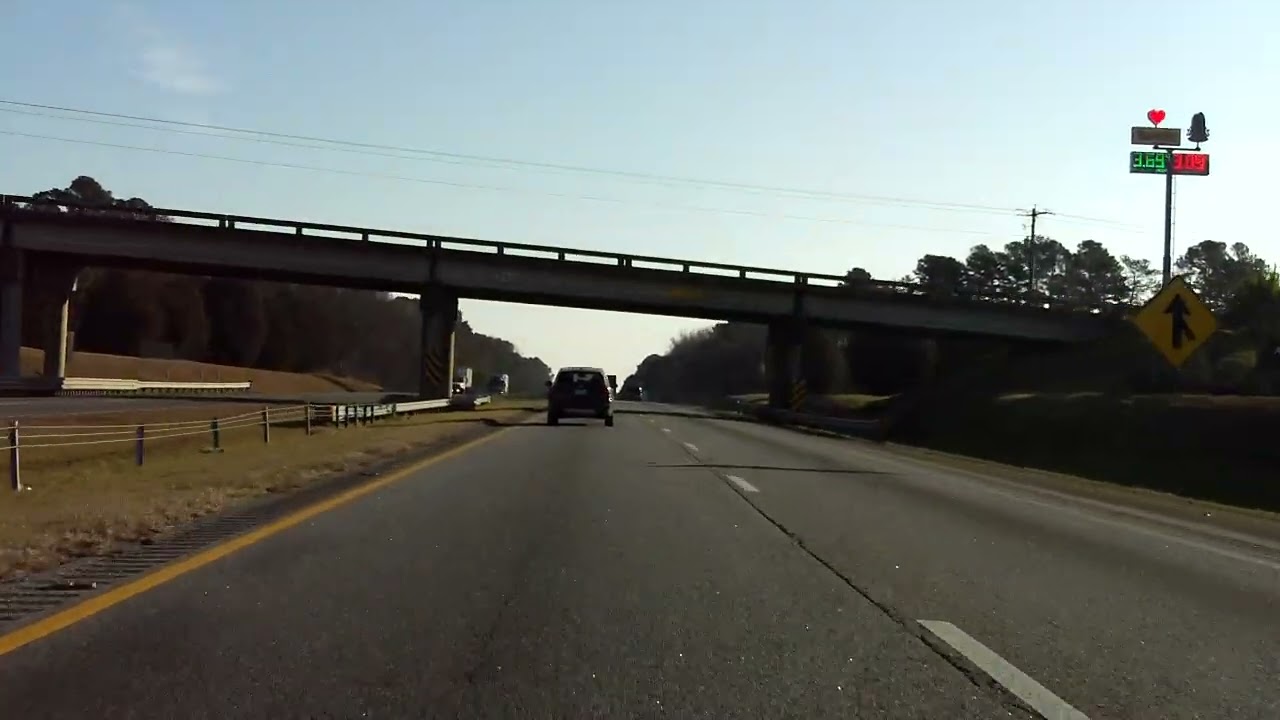 Interstate 85 - South Carolina (Exits 1 to 11) northbound - YouTube