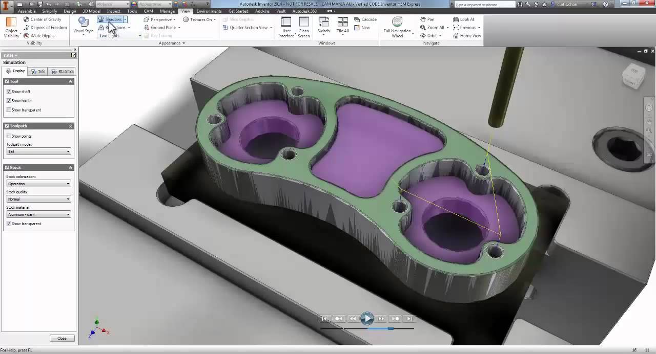 Inventor HSM Express: Optimieren Sie kostenfrei ihre 2.5 Achsen CNC-Programmierung - YouTube