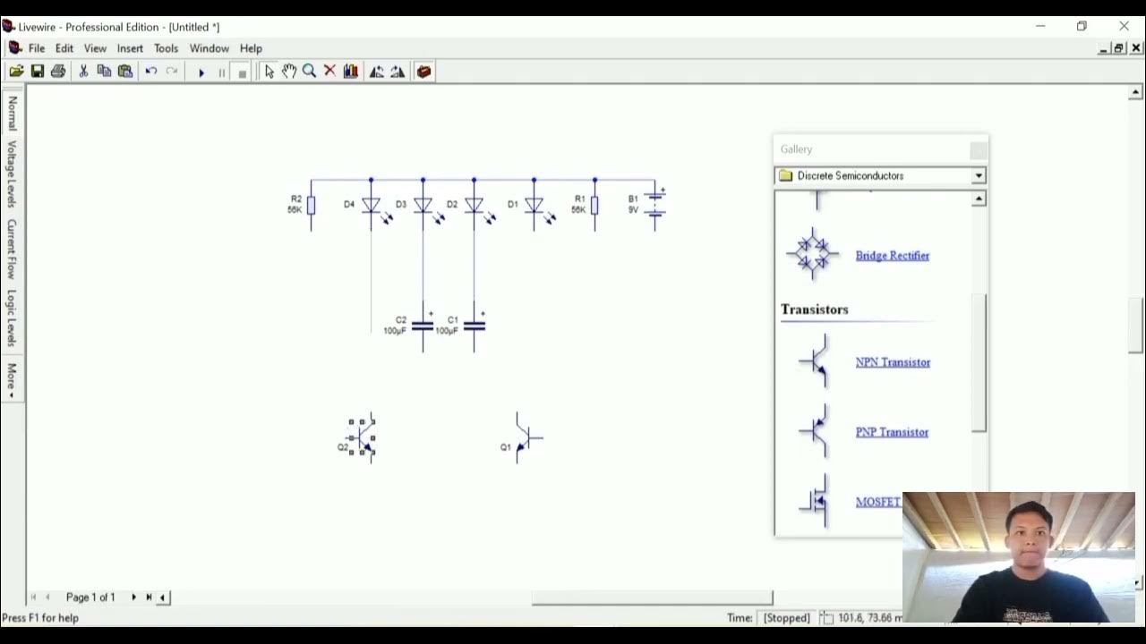 Membuat rangkaian Flip Flop sederhana menggunakan Livewire - YouTube