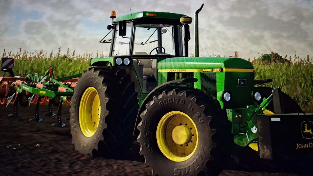 FS 22 Kultywatrowanie 💚John deere 4440💚 🔥oporem🔥 - YouTube