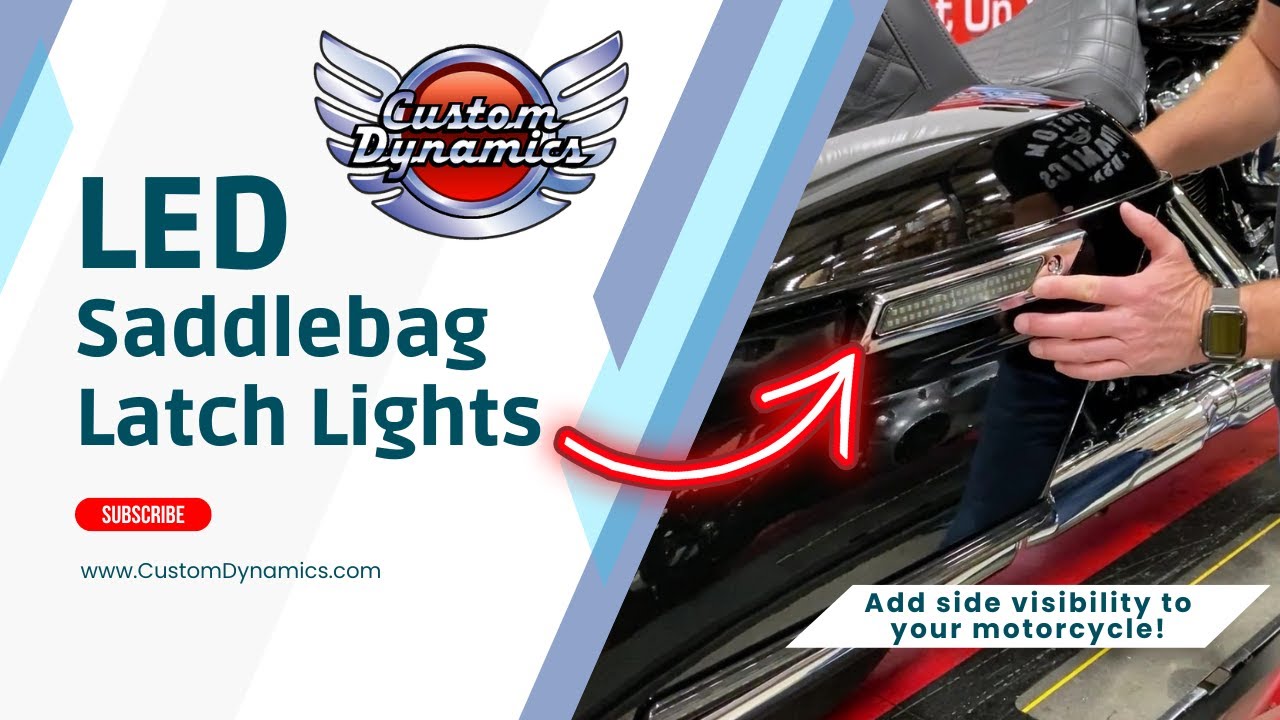 LED Saddlebag Latch Lights Replace Factory Reflectors on Harley ...