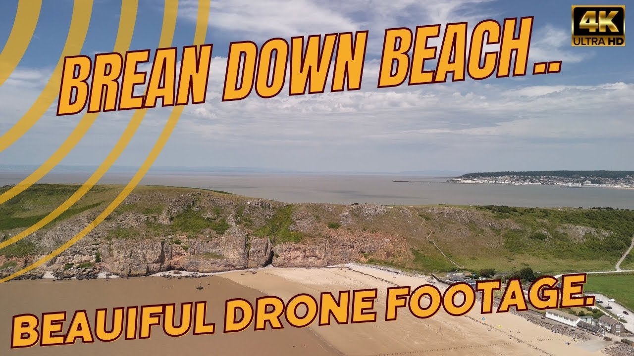 Brean Down Beach Somerset Drone Flight | Breathtaking Views 4K - YouTube