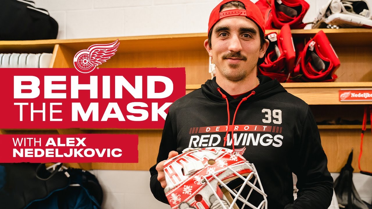 Behind Alex Nedeljkovic's New Goalie Mask - YouTube