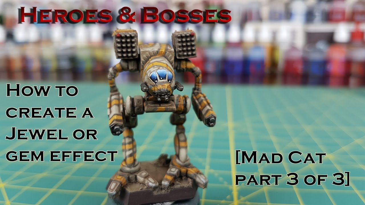 Paint-tech 05 - Creating a Jewel Effect or Gem Effect [Mad Cat part 3 ...