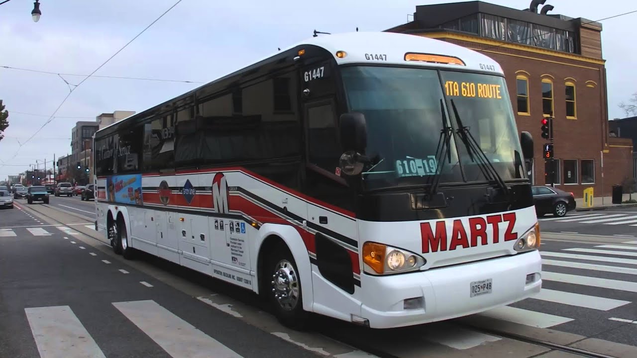 MARTZ 2011 MCI D4505 61447 on MTA Maryland Route 610 @ H Street & 10 ...