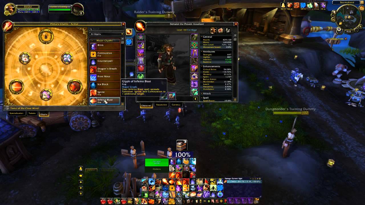 The start of a Basic Fire Mage Rotation/Spec guide - YouTube