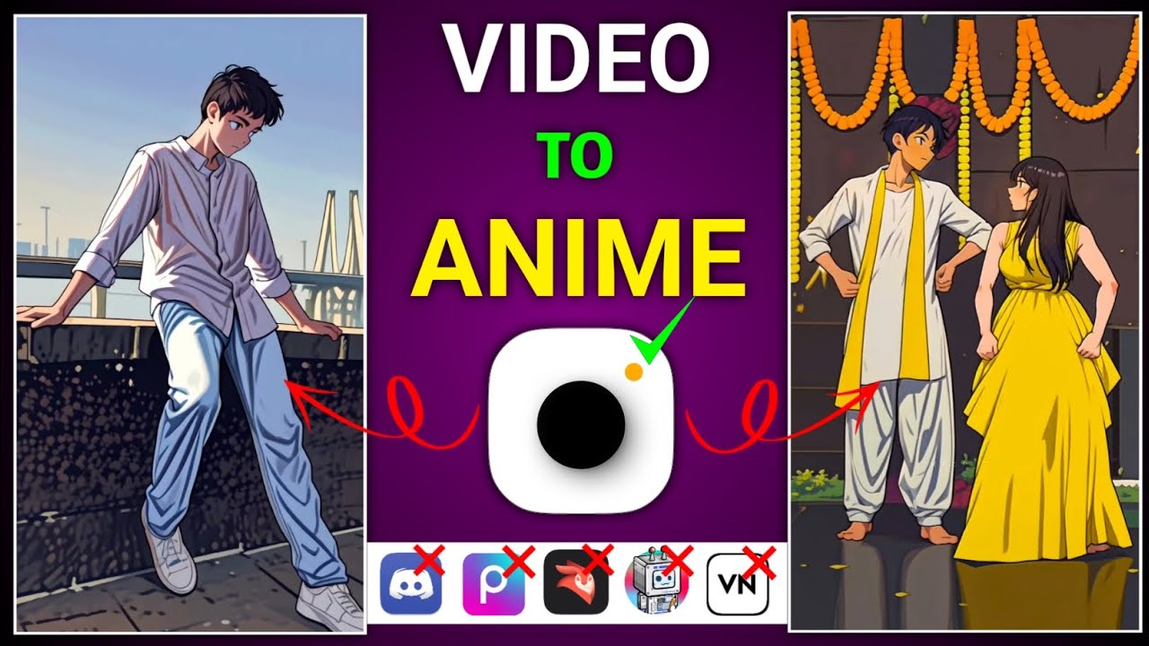 🔴 बिल्कुल Free में 🤫 How To Convert Normal Video To Anime | Anime Video ...