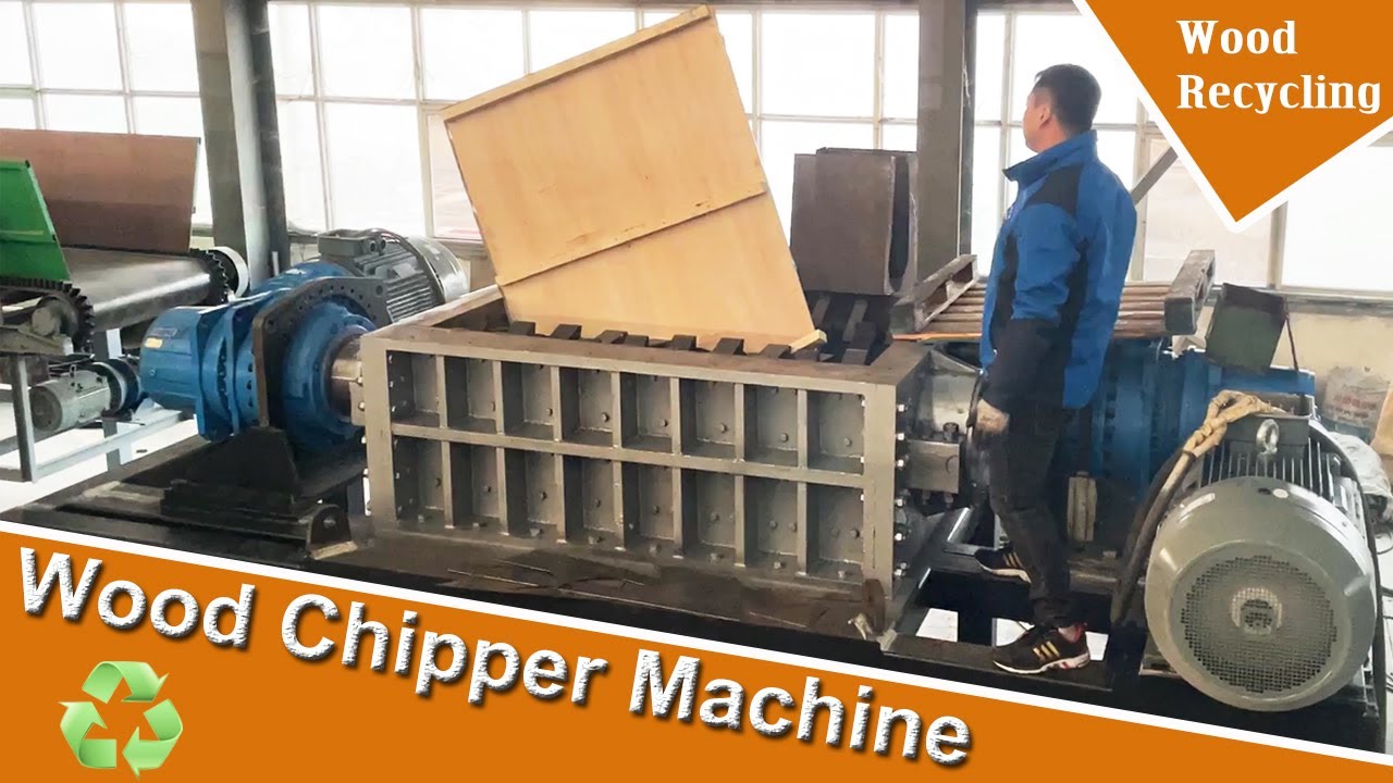 Turn Wood Pallets into Chips for Reuse | Dual-Shaft Shredding System ...