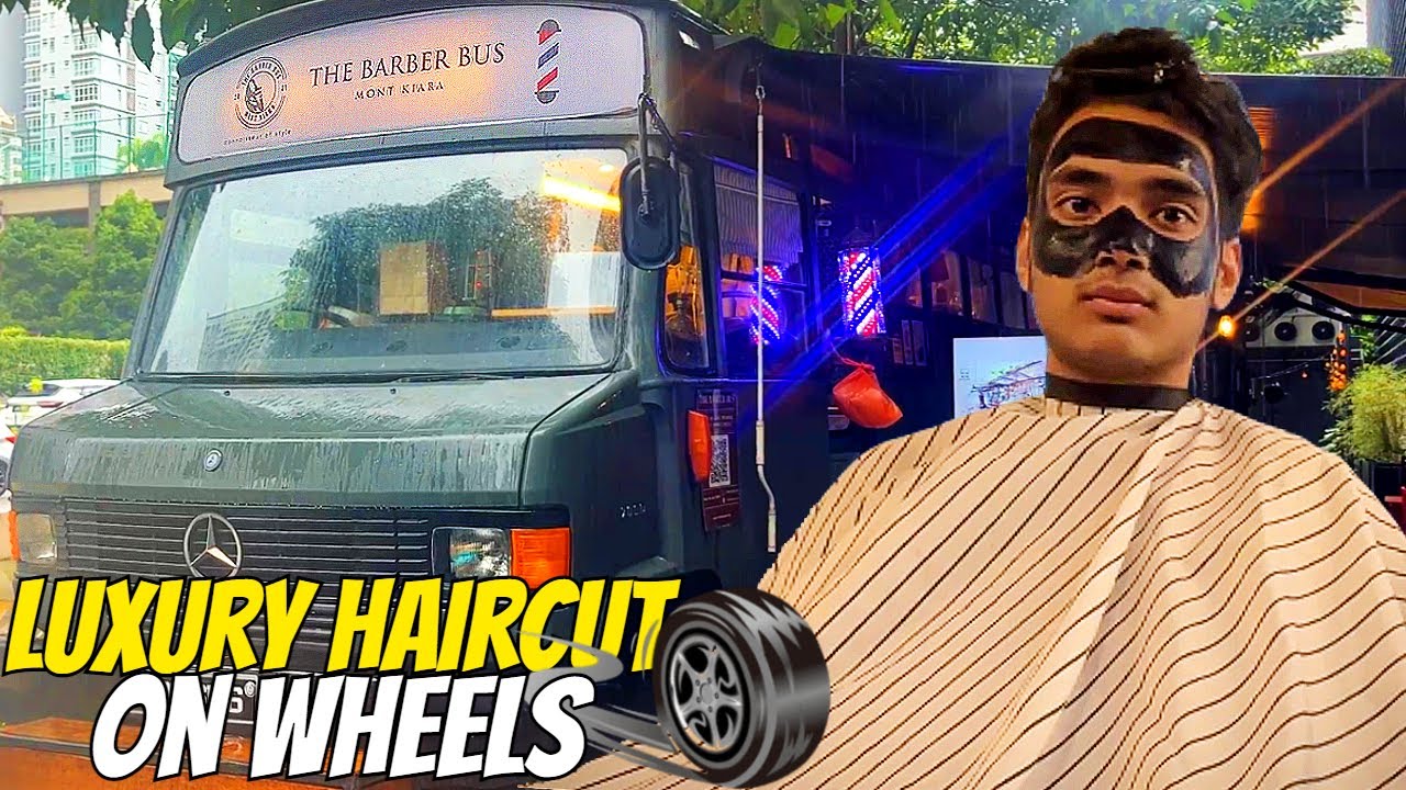 The MOST UNIQUE Barbershop! | The Barber Bus Malaysia - YouTube