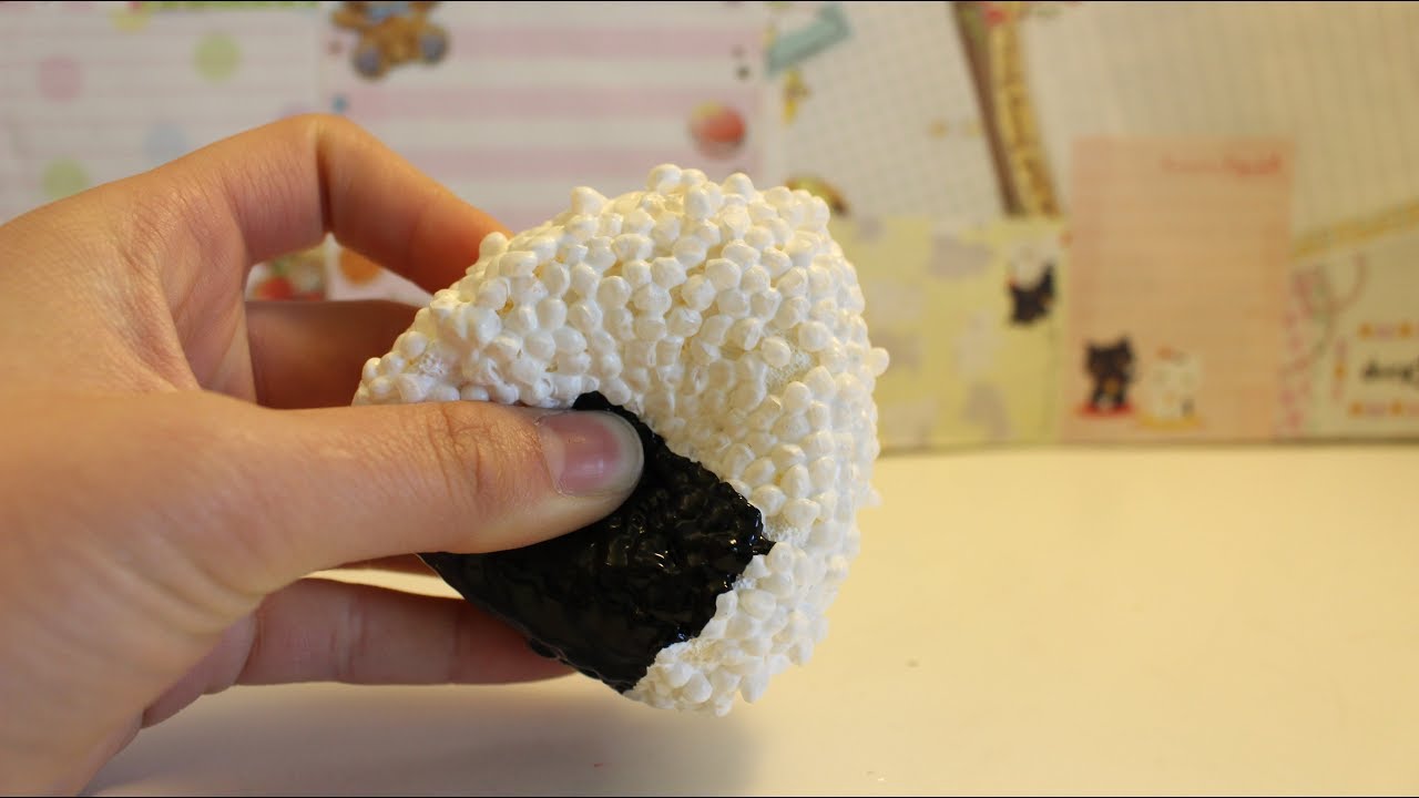 Homemade Onigiri Squishy Tutorial - YouTube