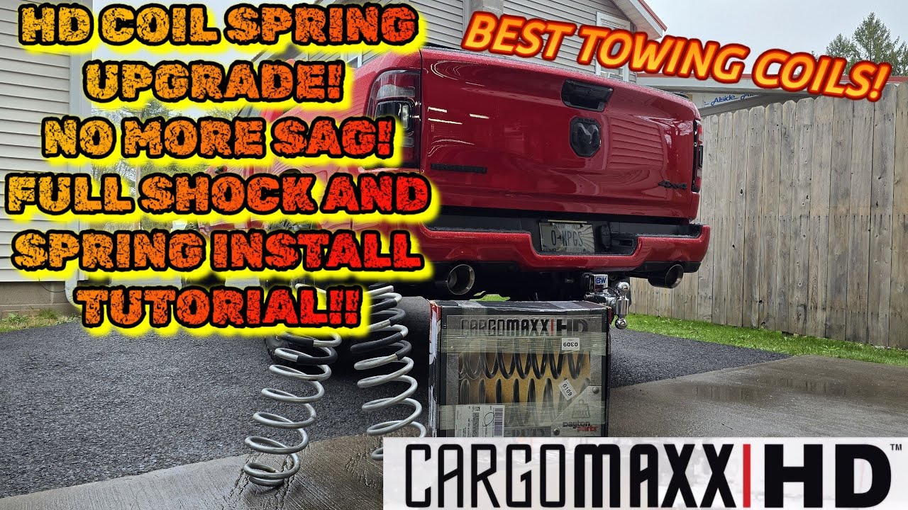 Cargomaxx HD coil spring upgrade and bilstein 5100 shock install and ...