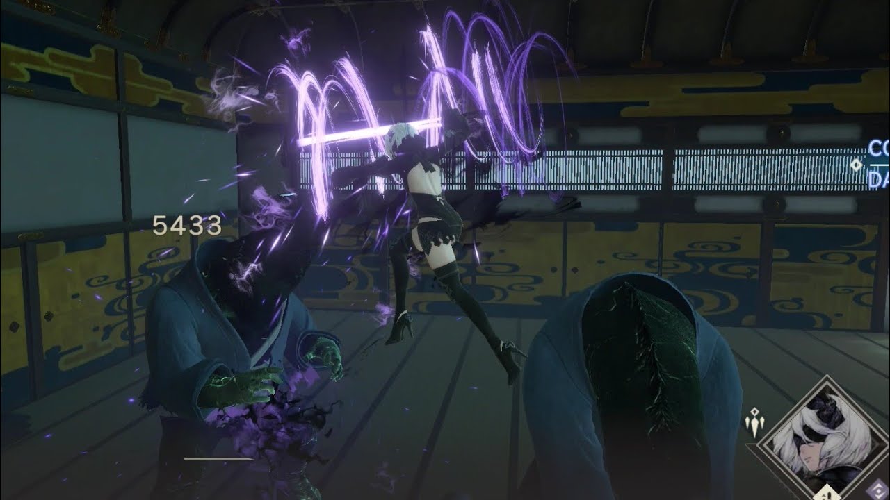 Nier Reincarnation 2B Fighting Scene 尼尔 重生 2B战斗画面 - YouTube