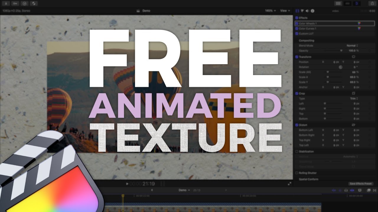 Free FCP Animated Texture Title - YouTube