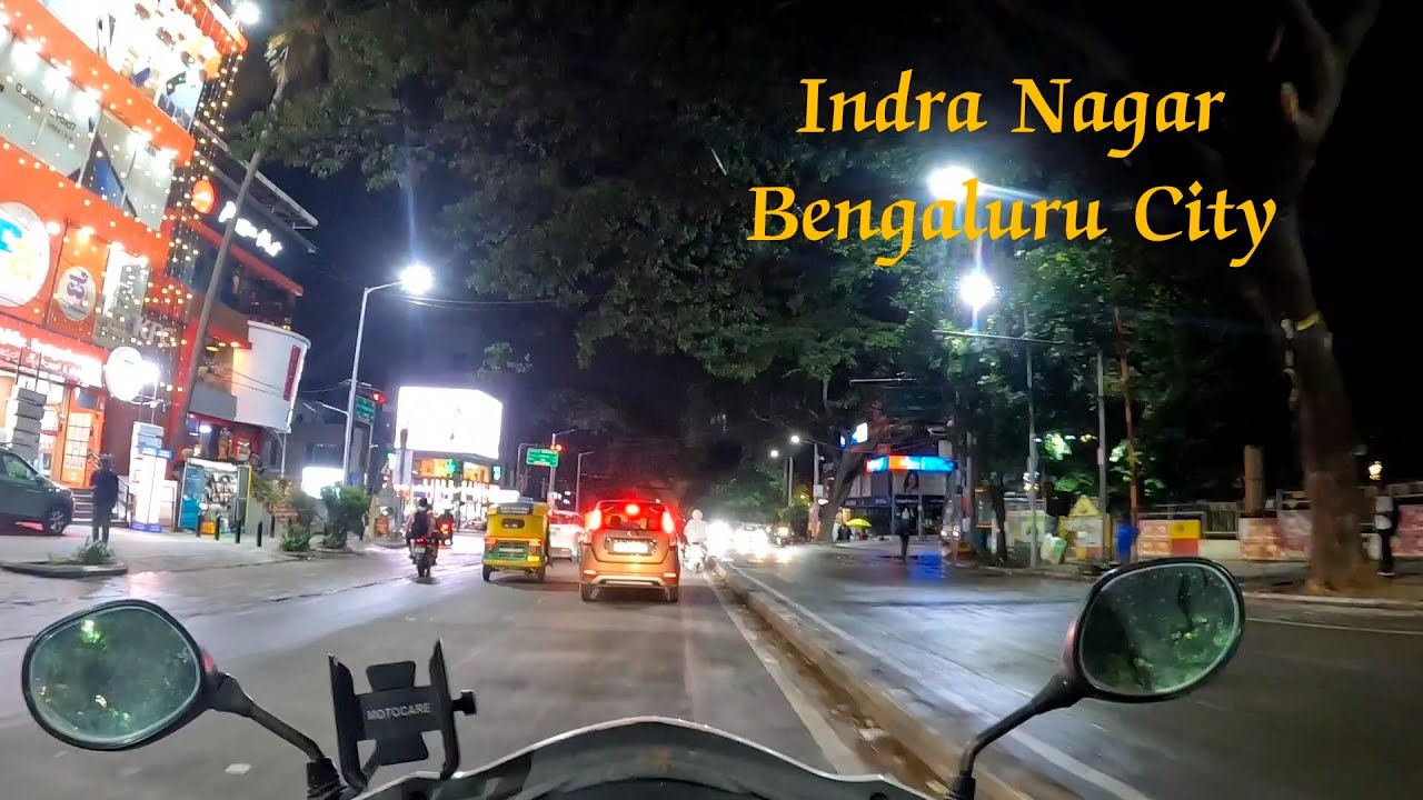 Indra Nagar Night Ride Bengaluru City 😍 | Bangalore City Night Drive ...