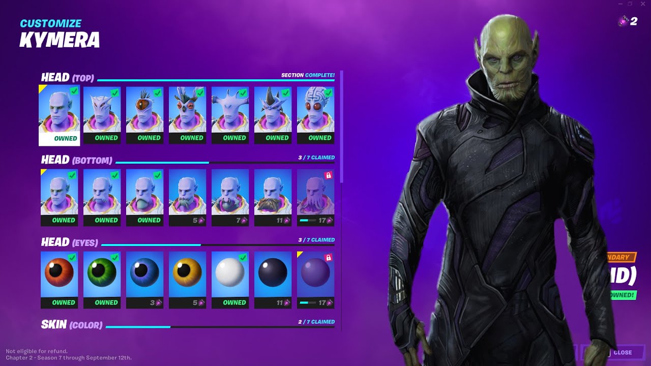How To Make A SKRULL (MARVEL) In Fortnite - Kymera Skin - YouTube