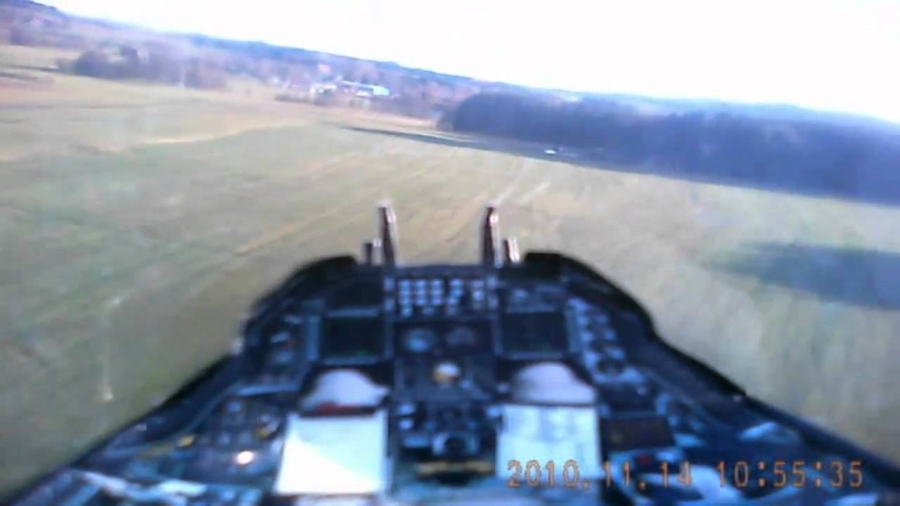 F-16 RC Lander FPV Onboard Cockpit Camera Maiden Flight - YouTube