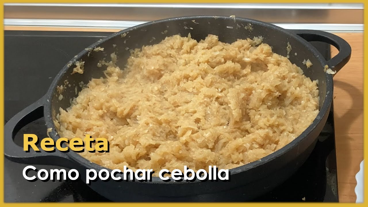 Como pochar cebolla - YouTube