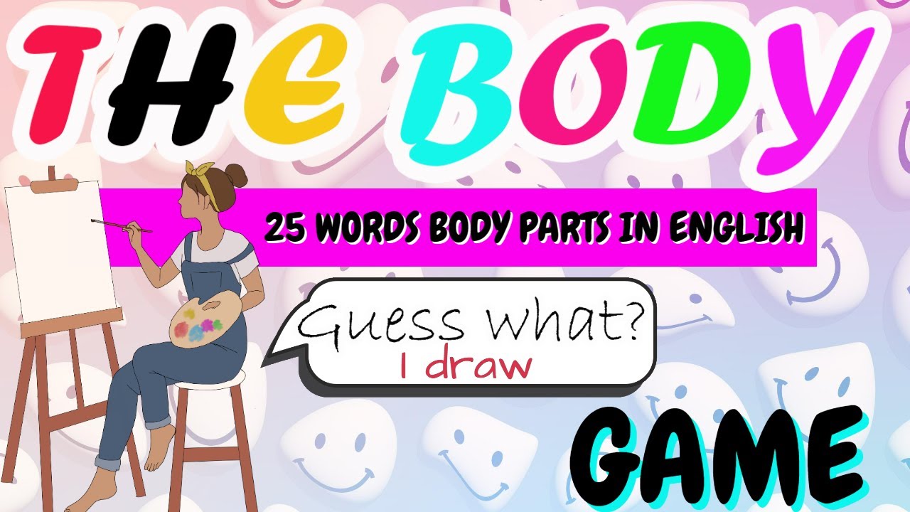 Guess what I draw Learn English 25 Body Parts for beginners English ...