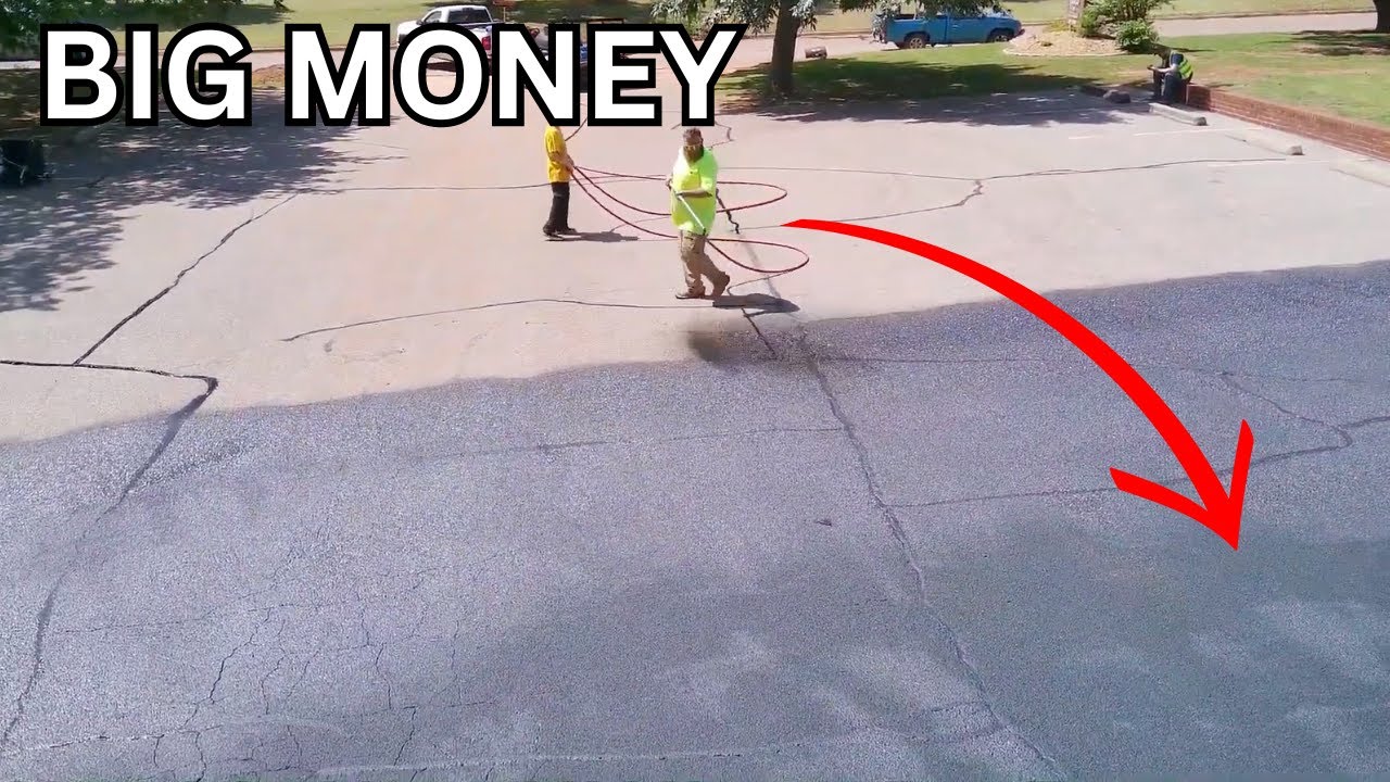 How To Make $8000 A Day Sealcoating - Asphalt Sealcoating Business (Ft ...