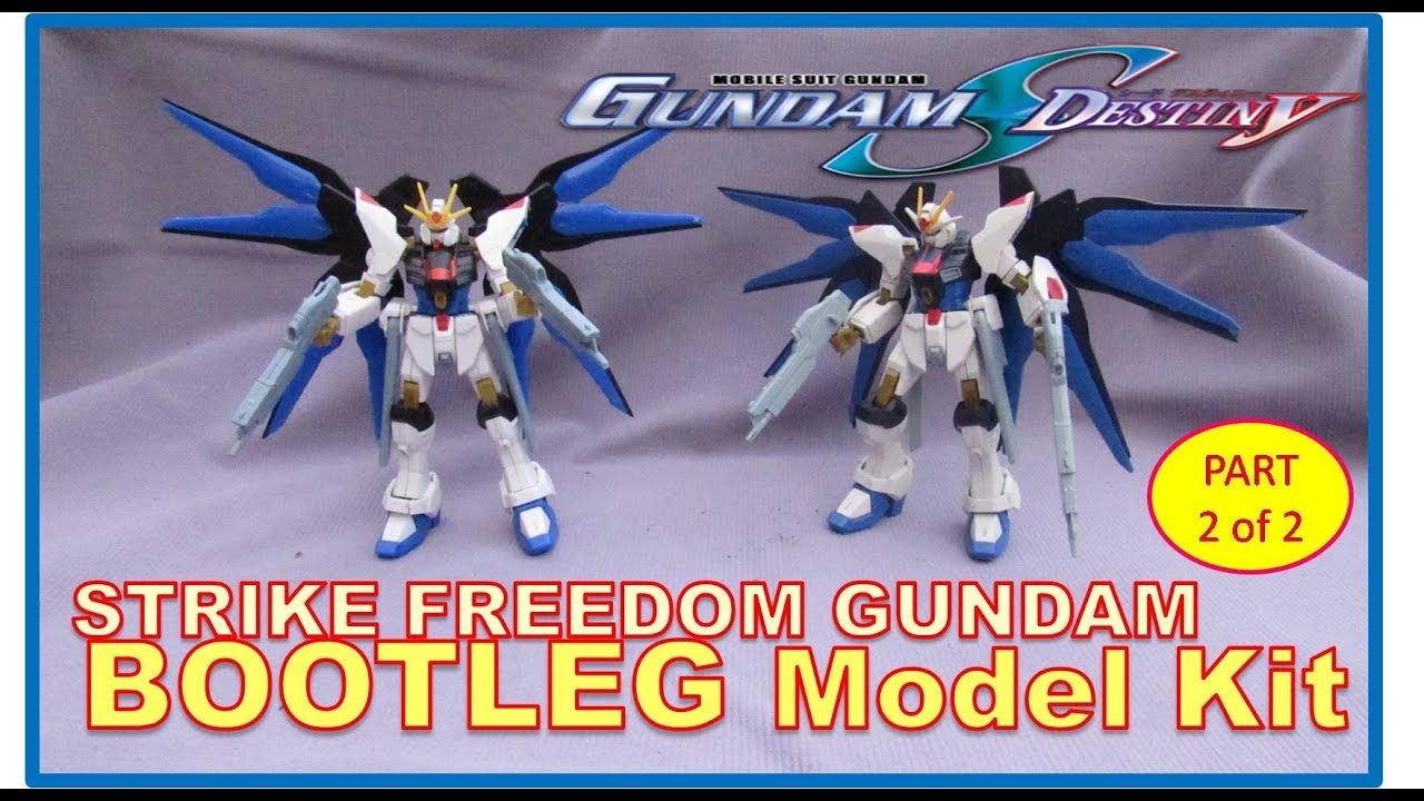 HG STRIKE FREEDOM GUNDAM TT HONG LI Bootleg | Comparing Legit GUNPLA vs ...