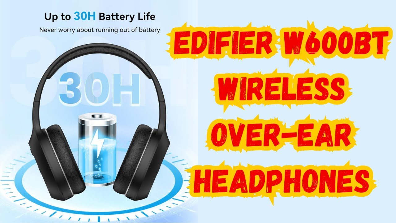 Edifier W600BT Wireless Over-Ear Headphones - YouTube