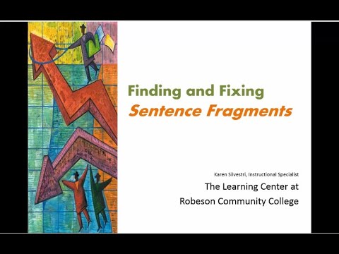Finding and Fixing Sentence Fragments - YouTube