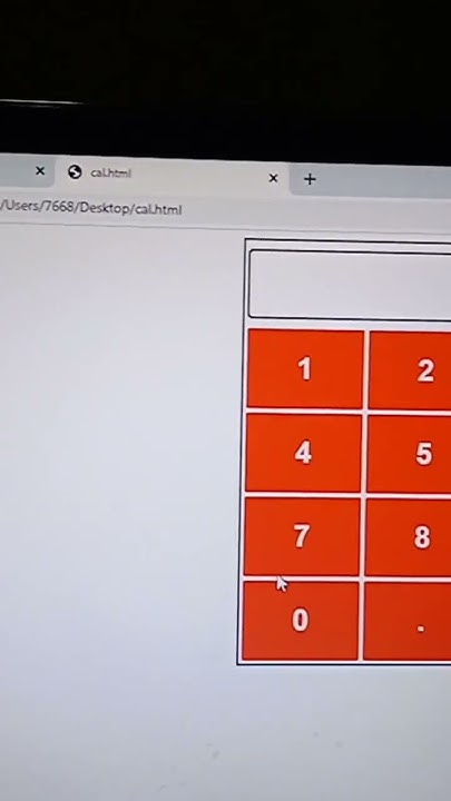 How to make calculator by using coding | #shorts #youtube #viral #trending #ytshorts # ...
