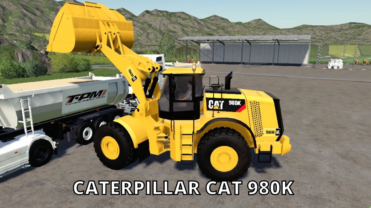 FARMING SIMULATOR 19| CARREGADOR GIGANTE DA CATERPILLAR O CAT 980K ...