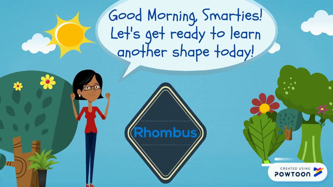 2D Shapes - Rhombus - YouTube