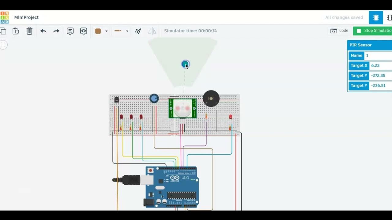 Simulation of Smart Alarm System with Motion Sensor using Tinkercad ...