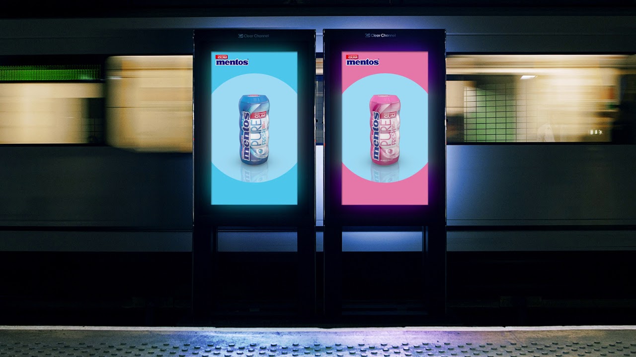 Mentos Pure Fresh Gum - Norway Metro Billboard - Murekla - YouTube