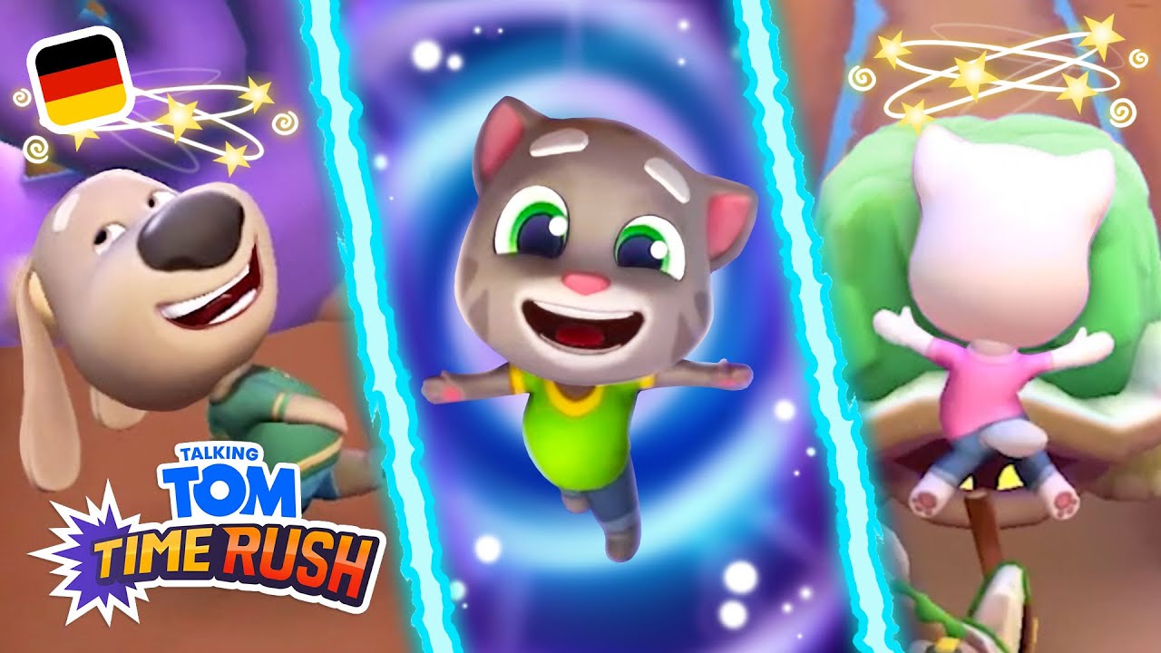 ALLE FIGUREN rennen in Talking Tom Time Rush 🏆 NEUES SPIEL - YouTube