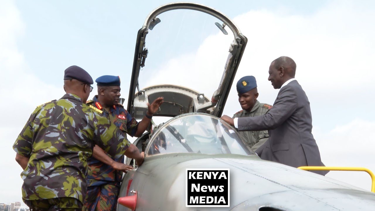 William Ruto inspects Kenya Airforce Aircraft at 60th Anniversary, Moi ...