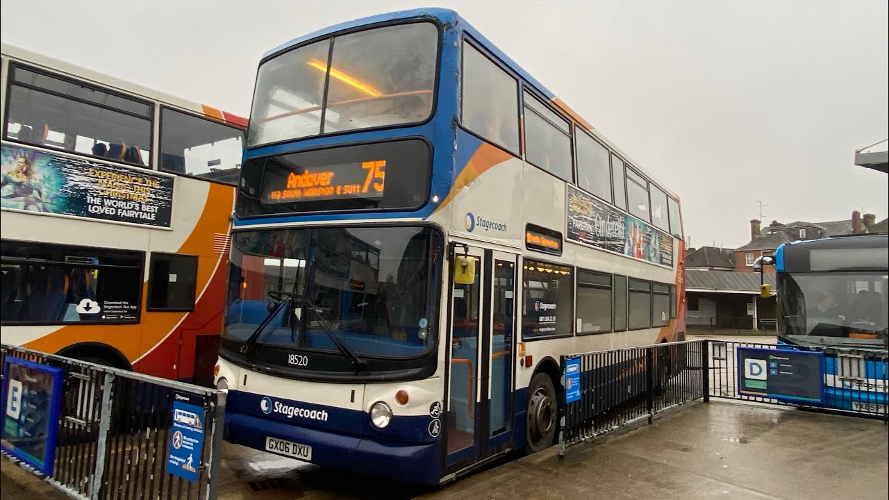 Stagecoach South Winchester Trident 18520 GX06 DXU on Route 75 to ...