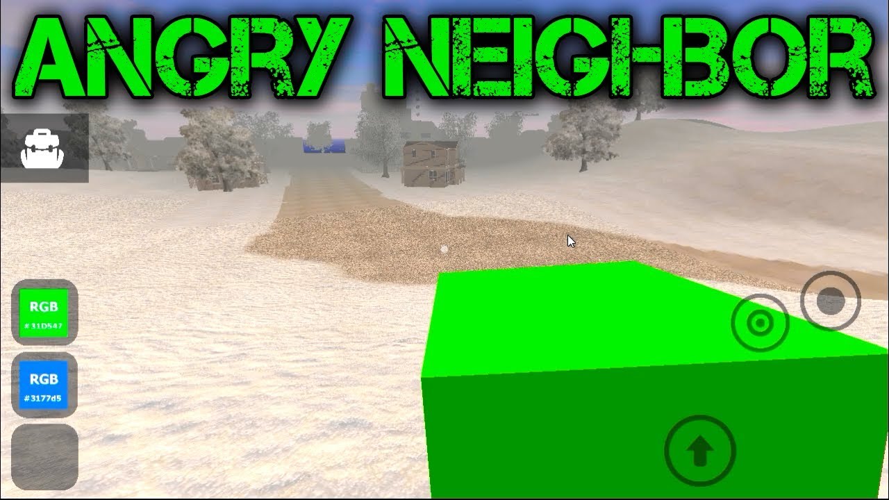 Выпал за пределы карты в Новогодней версии Angry Neighbor 2.3 Android ...