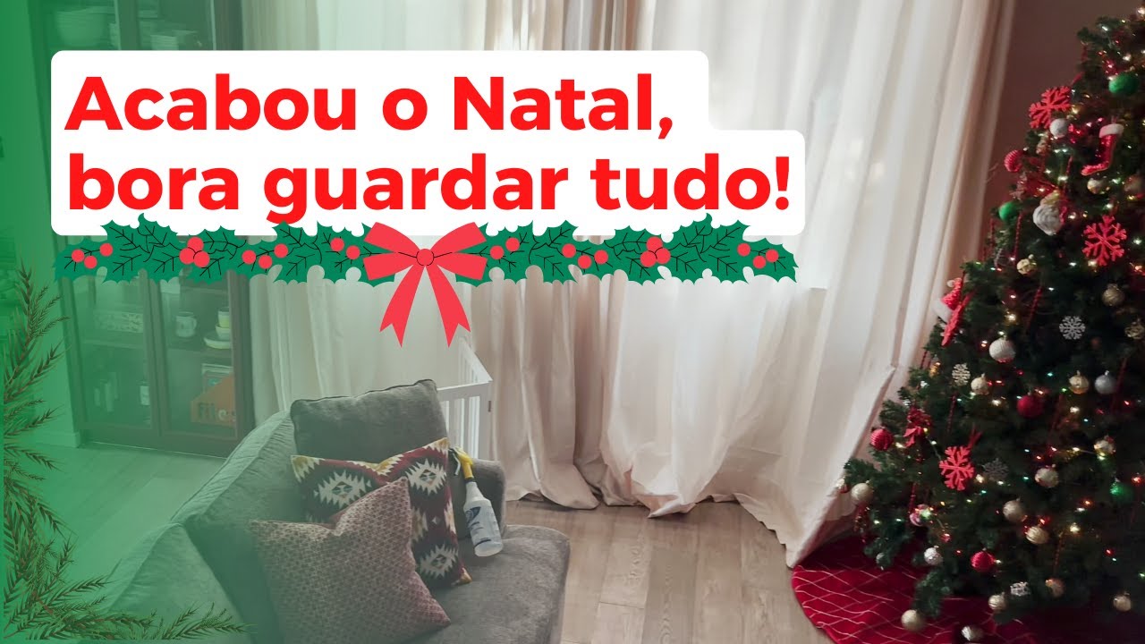 Retirando a decoração de Natal 2022 | Undecorating Christmas - YouTube