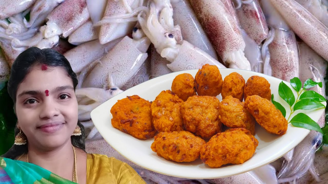 கனவா மீன் வடை | Kanava meen Vadai in tamil | Squid recipes | meen kola ...