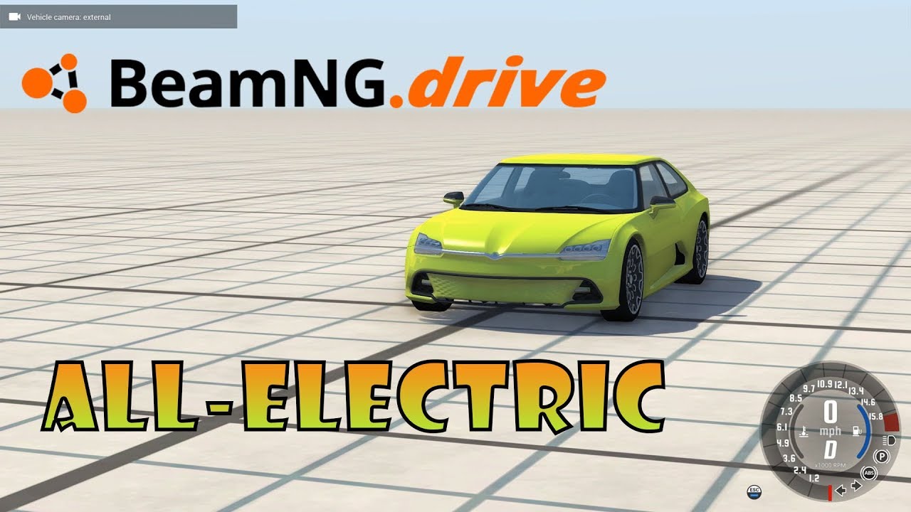 BeamNG.drive New Update | New ALL-ELECTRIC CAR - YouTube