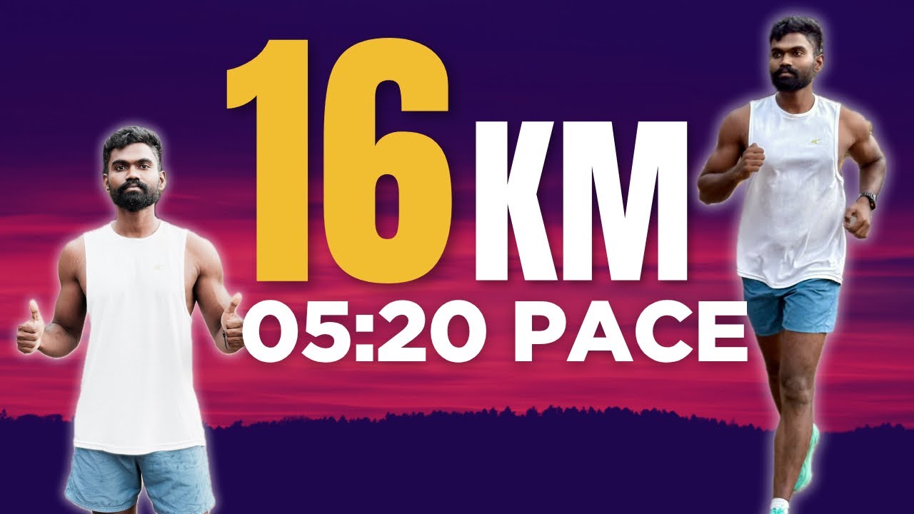 16KM - 10Miler at 5:23 pace at zone 3 and zone 4 | How I ran 16km in ...