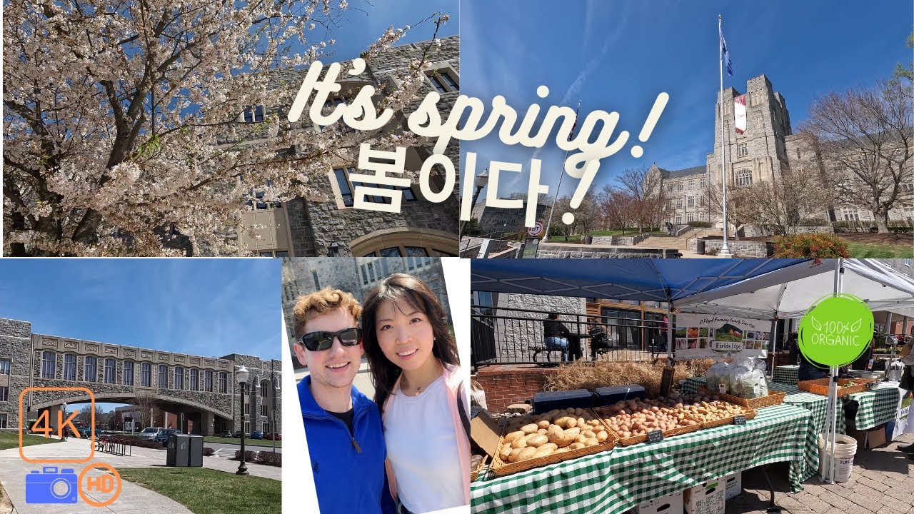 [Eng|Kor] Virginia Tech Walk-through 🏫 버지니아 텍 공과대학 투어 | Travel vlog ...