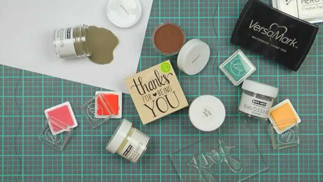 Hero Arts How-To: Heat Embossing - YouTube