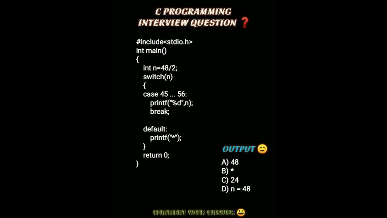 Can You Answer These C Programming Questions Shorts Codingquestions Coding Youtube