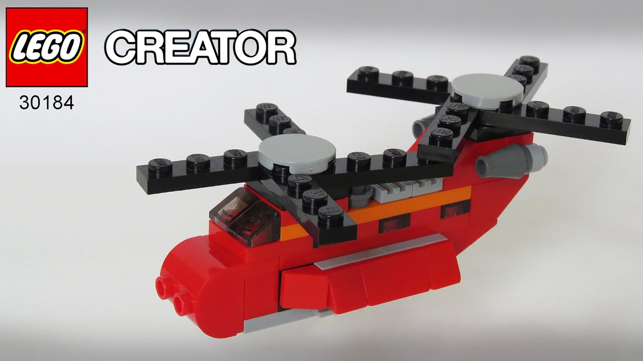 LEGO CREATOR - Little Helicopter (Set 30184 Build Instructions) - YouTube